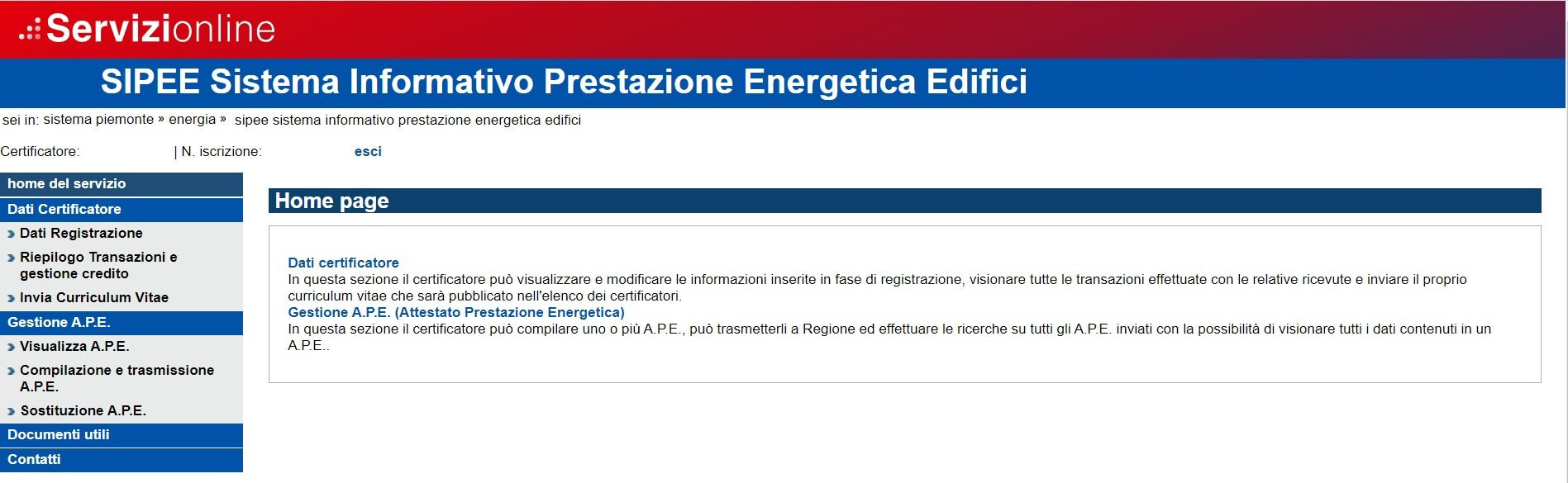Come si registra un Certificato APE in Piemonte