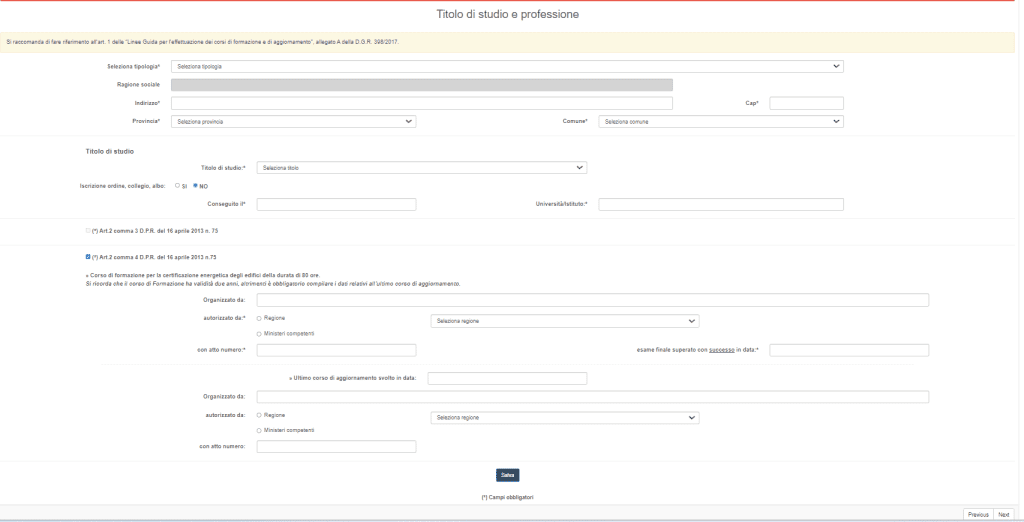 Come caricare un Certificato APE nel Sistema APE Lazio